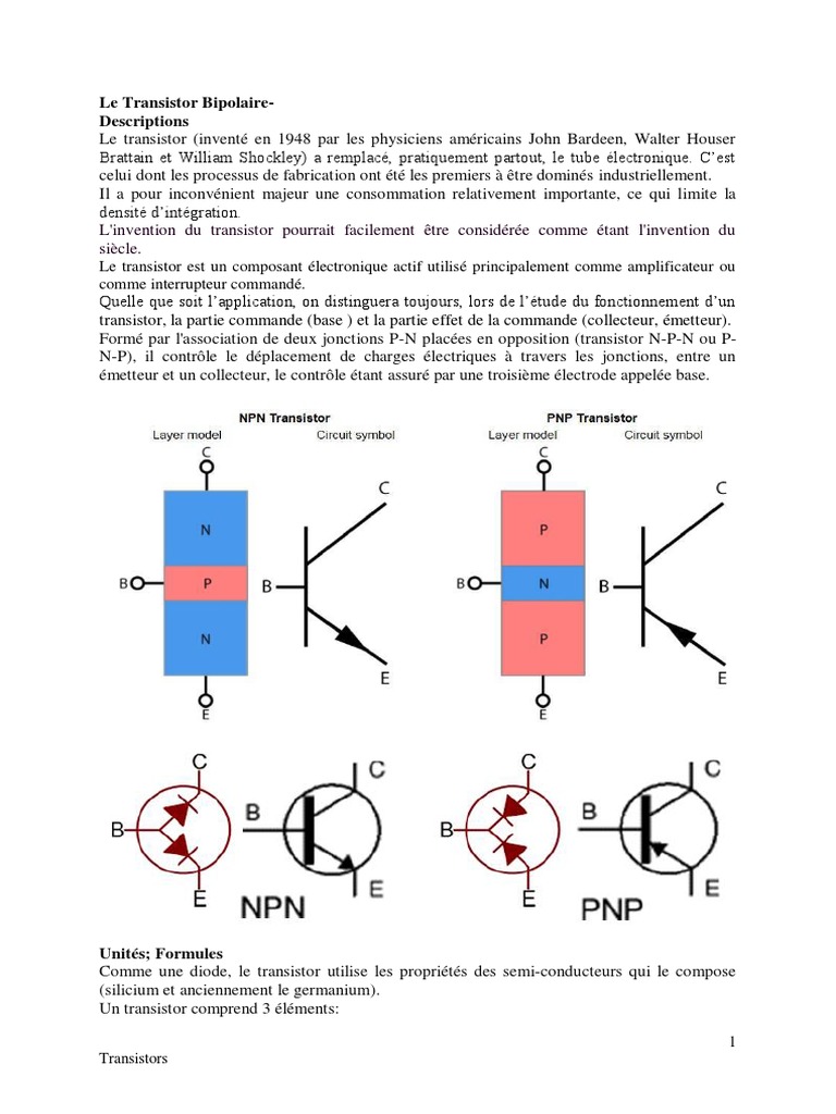 Transistors | PDF | Transistor bipolaire | Transistor