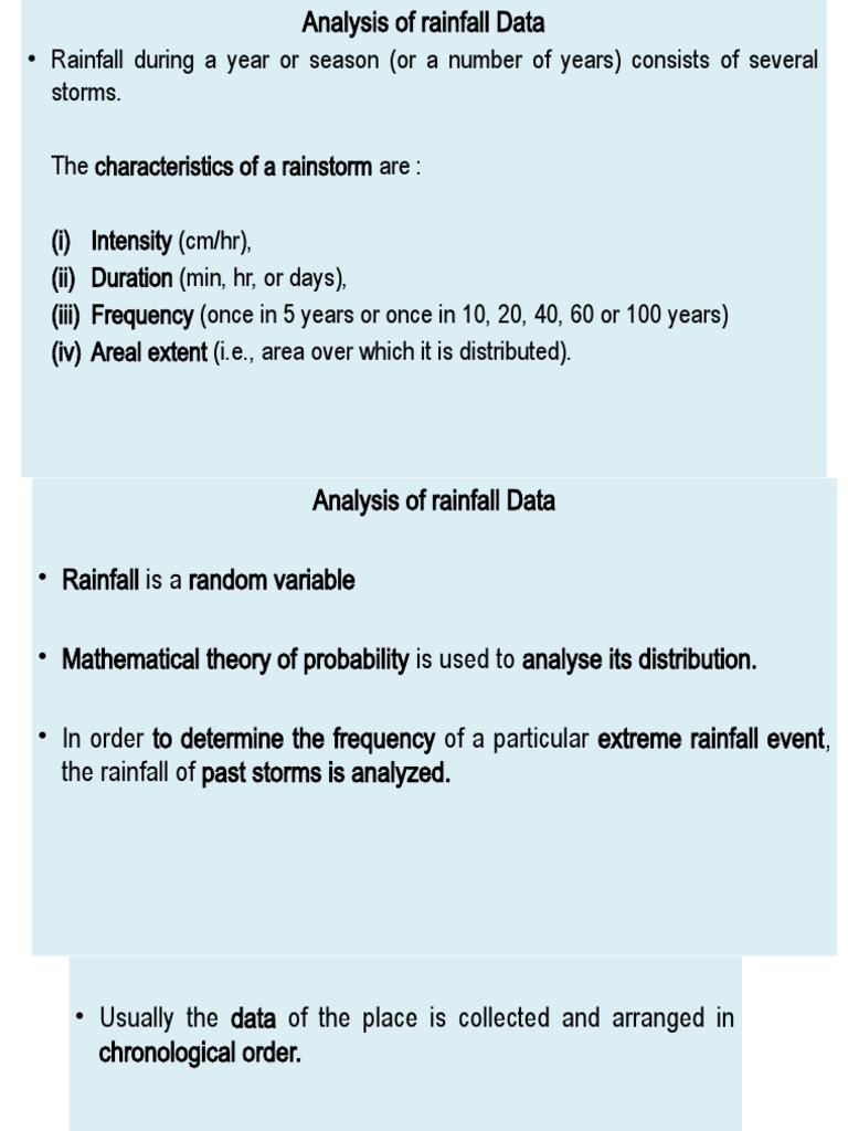 War 2103 Frequency Analysis | PDF | Precipitation | Earth Sciences