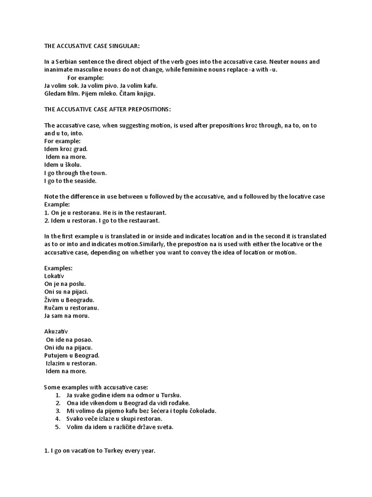 AKUZATIV | PDF | Language Arts & Discipline | Foreign Language Studies