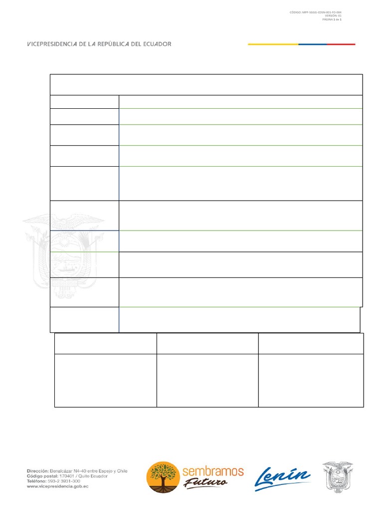 MPP SGGG CDSN 001 Fo 004 Ayuda Memoria Final | PDF