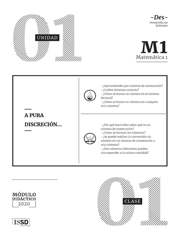 01 - M1 - DeS - Versión Impresa | PDF | Números | Codificaciones