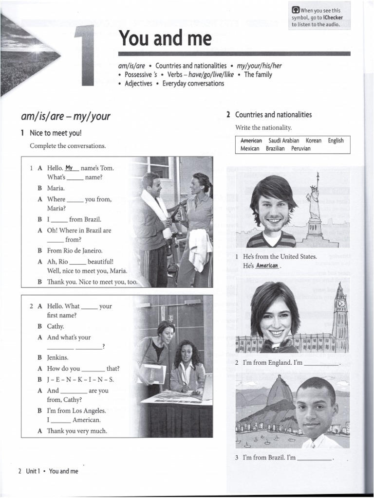 Ah1 Workbook Units 1-6 | PDF