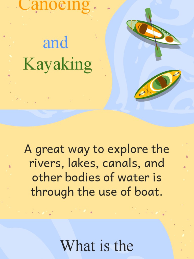 Canoeing and Kayaking | PDF | Kayak | Canoe