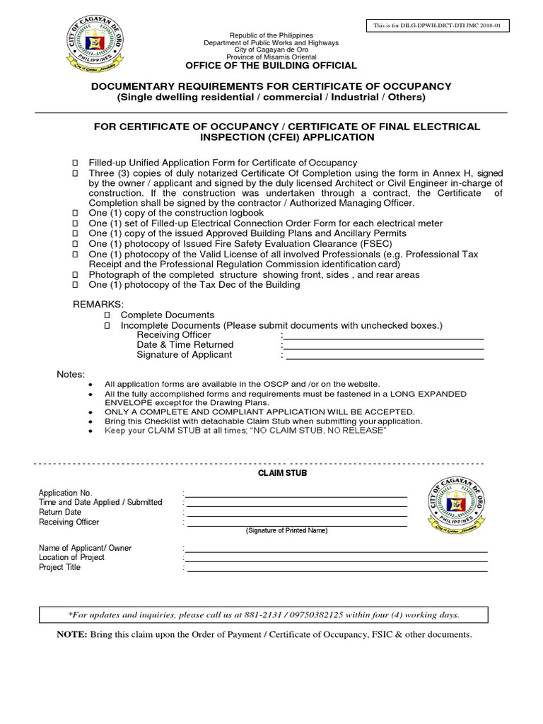 Coo - Checklist Updated | PDF