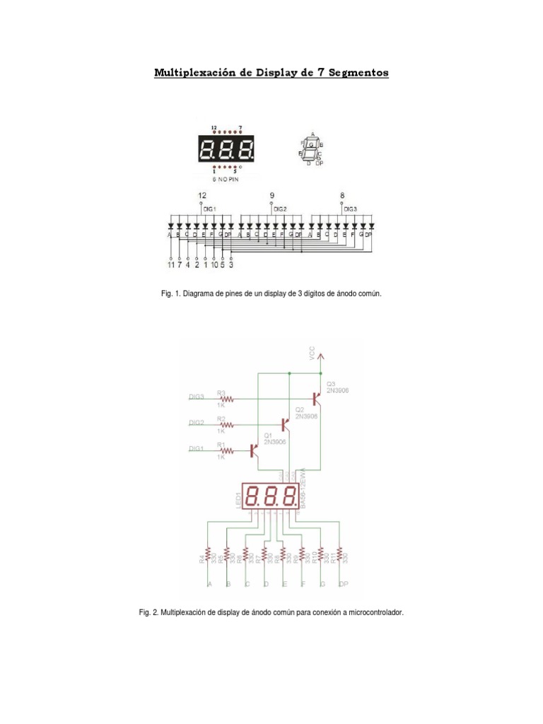 Multiplexación de Display de 7 Segmentos | PDF
