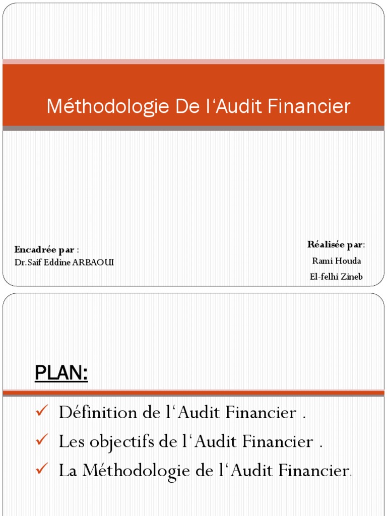 Méthodologie de L Audit Financier | PDF | Audit | Audit financier