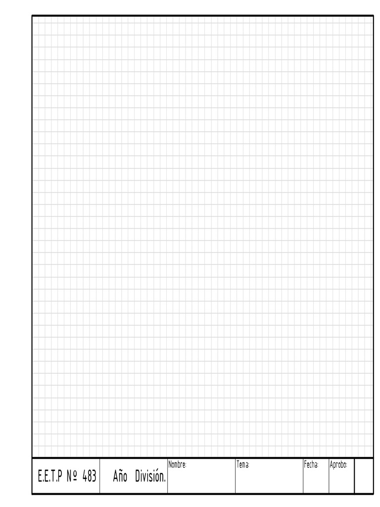 Formato A4 (Rotulo Croquis Cuadriculado) | PDF