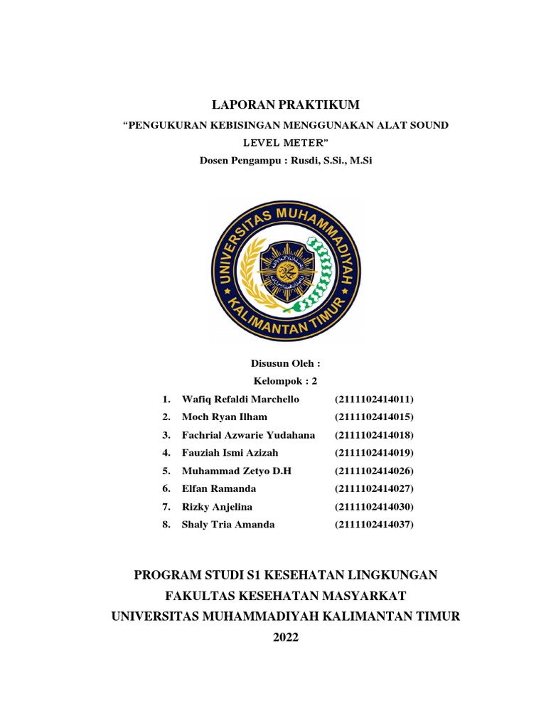 Laporan Praktikum Kebisingan | PDF