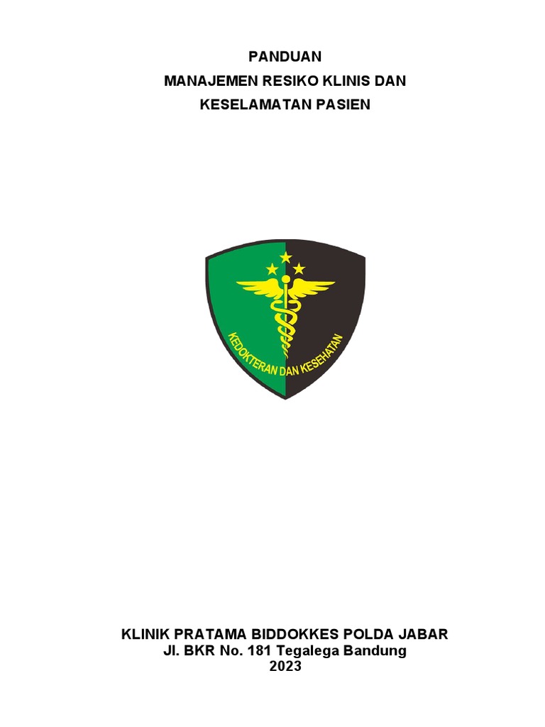 Manajemen Resiko Dan Keselamatan Pasien Pdf