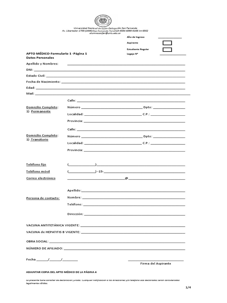 Apto Médico PUEF-UNLu | PDF | Medicina CLINICA | Epidemiología