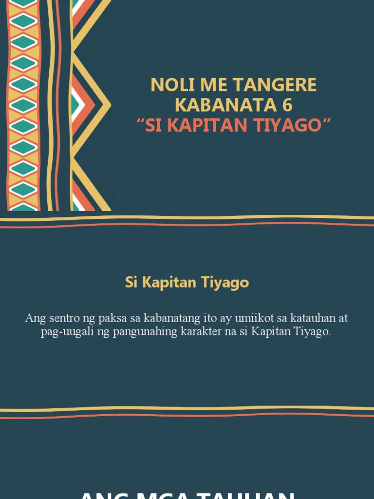Si Kapitan Tiyag - Kabanata 6 | PDF