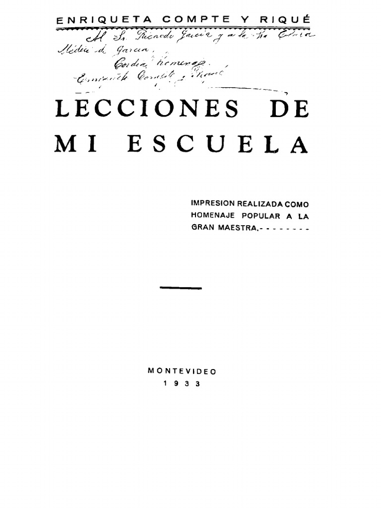 Lecciones de Mi Escuela | PDF