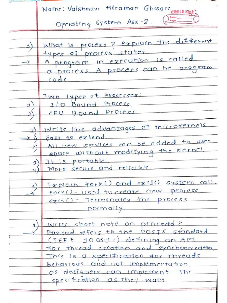 Os Assignment 2 | PDF