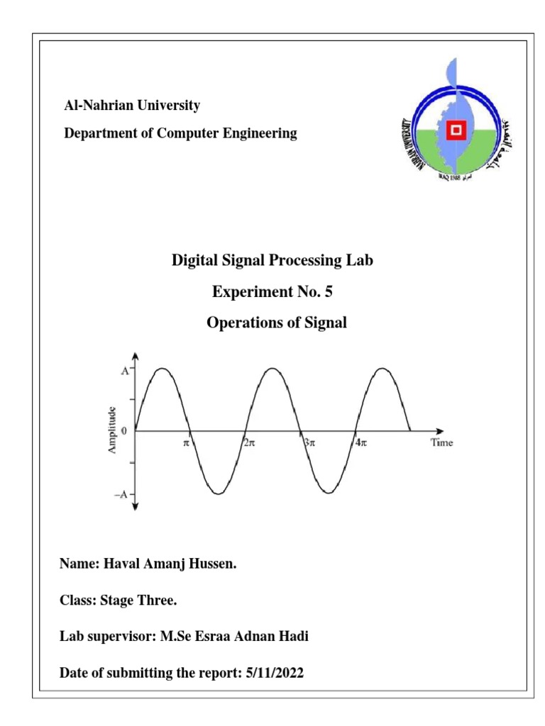 DSP EXP. 5 Solution | Download Free PDF | Discrete Time And Continuous Time | Amplifier