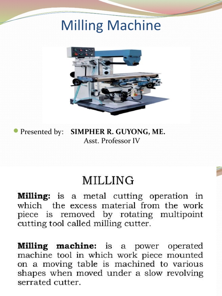Milling Machine | PDF