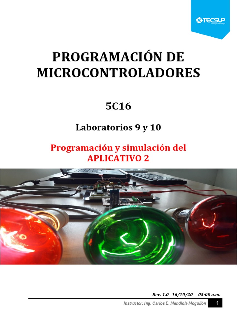 Lab09 10 Programacion Simulación de Aplicativo02 | PDF | Simulación | Microcontrolador
