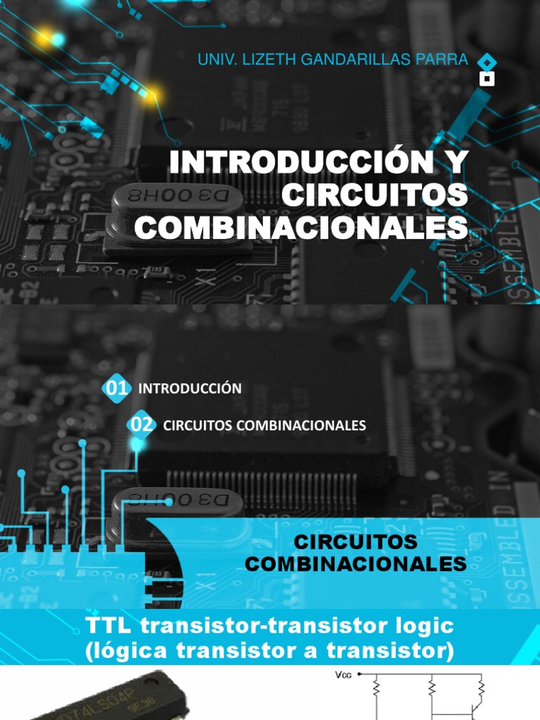 Cv1 Introducción - Circuitos Combinacionales | PDF | Puerta lógica | Ingeniería Electrónica