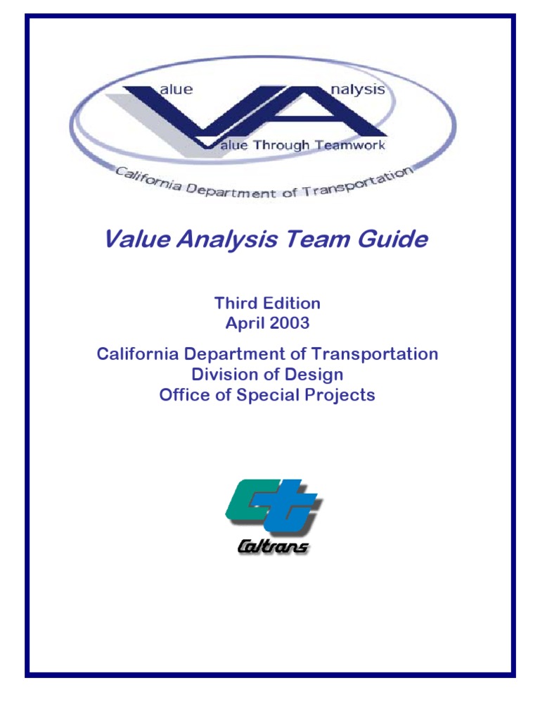 Cal Trans Team Guide | PDF | Project Management | Expert