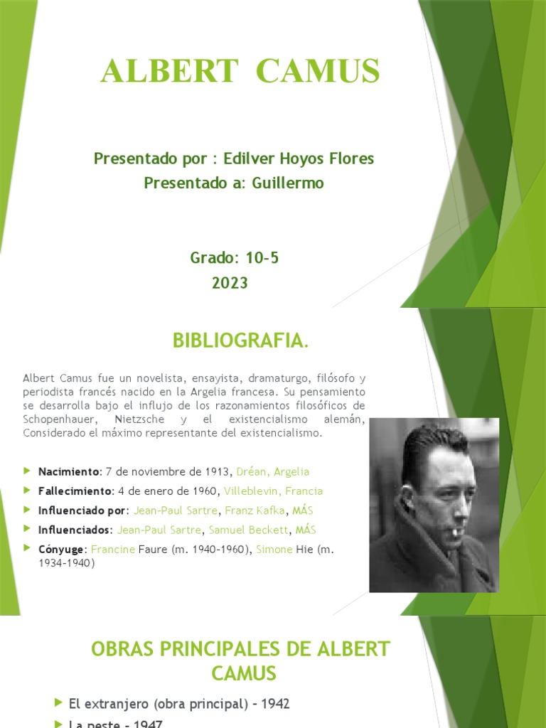 Biografía de Albert Camus | PDF