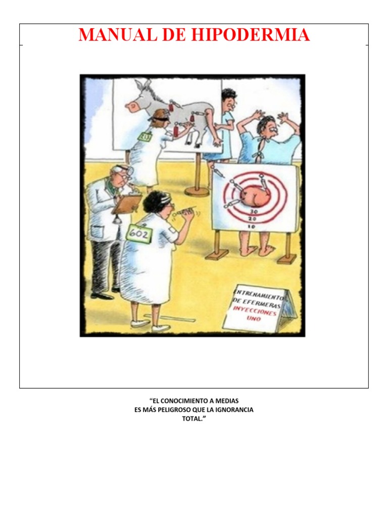 Manual de Hipodermia en Enfermería | PDF