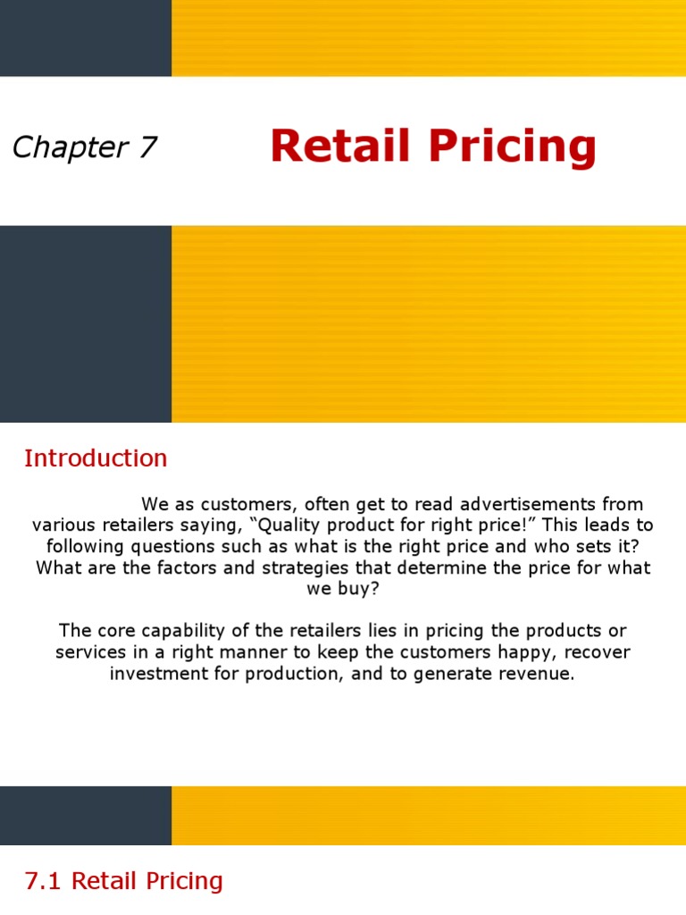 Understanding Retail Pricing Strategies | PDF | Pricing | Retail