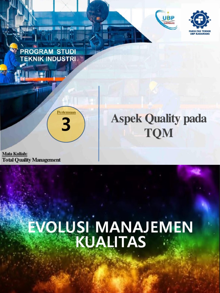Pertemuan 3 TQM - Aspek Quality Pada TQM | PDF Pertemuan 3 TQM - Aspek Quality Pada TQM | PDF