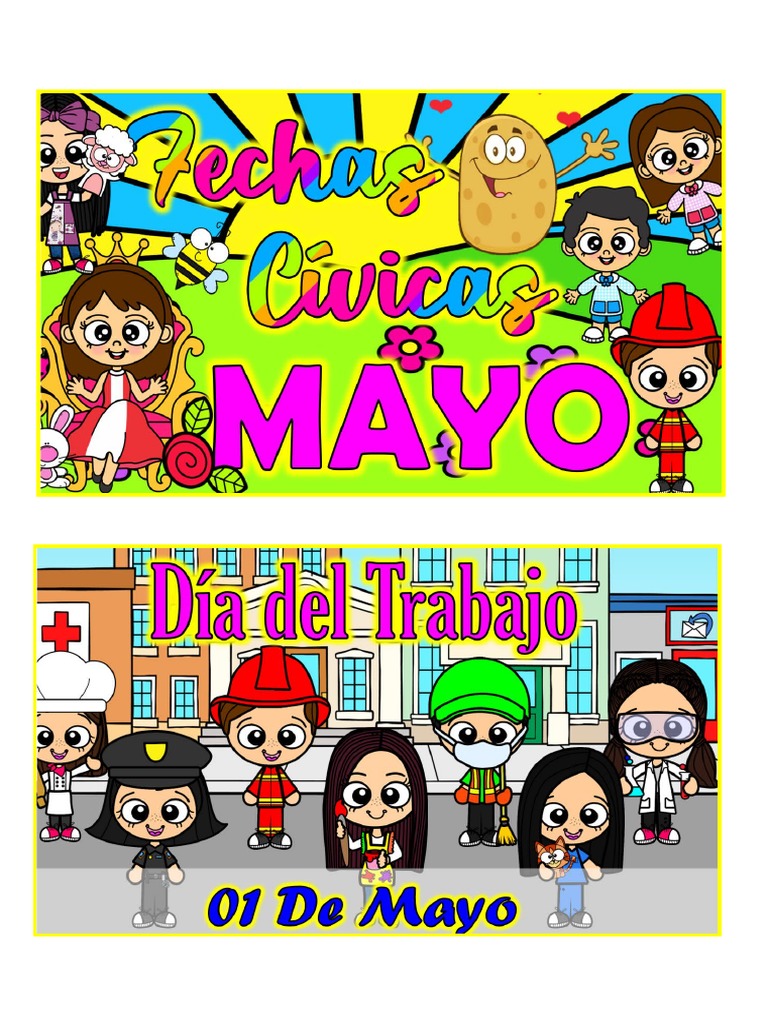 Calenderio Mayo Inicial | PDF