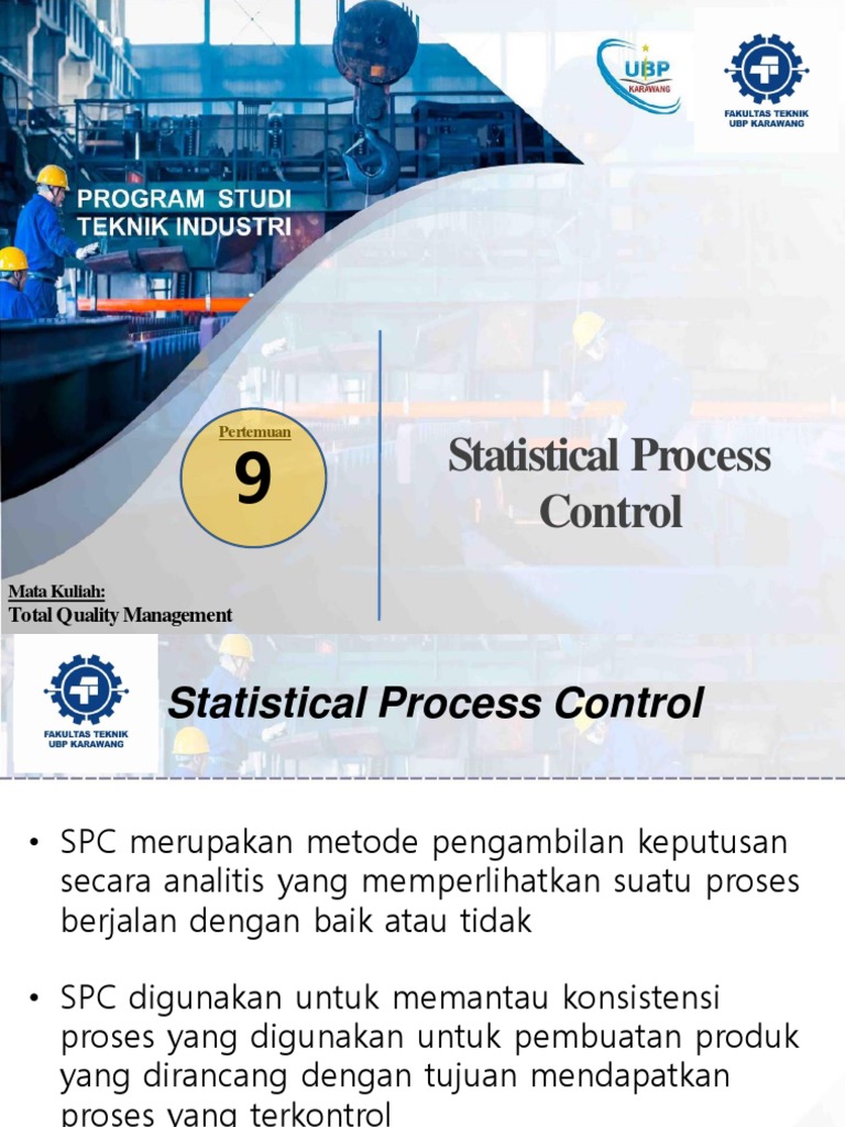 Pertemuan 9 TQM - Statistical Process Control | PDF