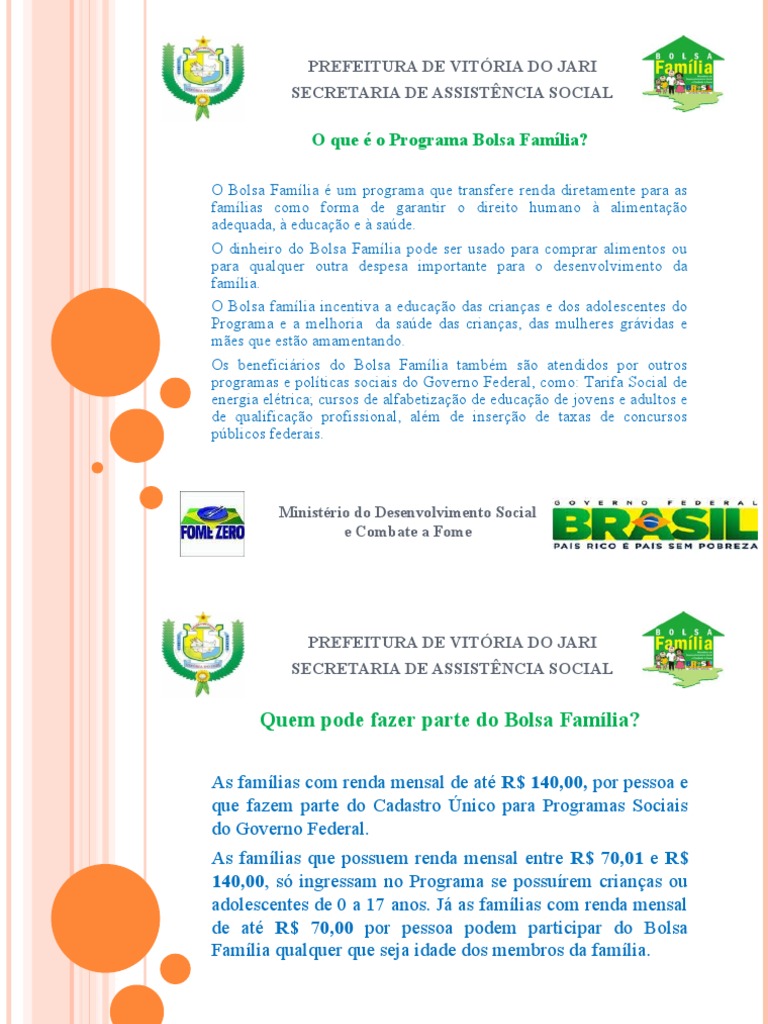 Guia Completo do Programa Bolsa Família | PDF | Família
