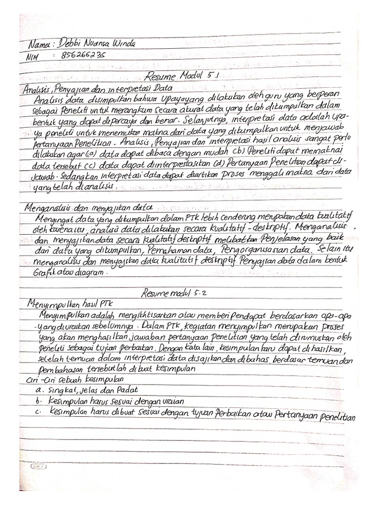 Resume Modul 5 PTK | PDF
