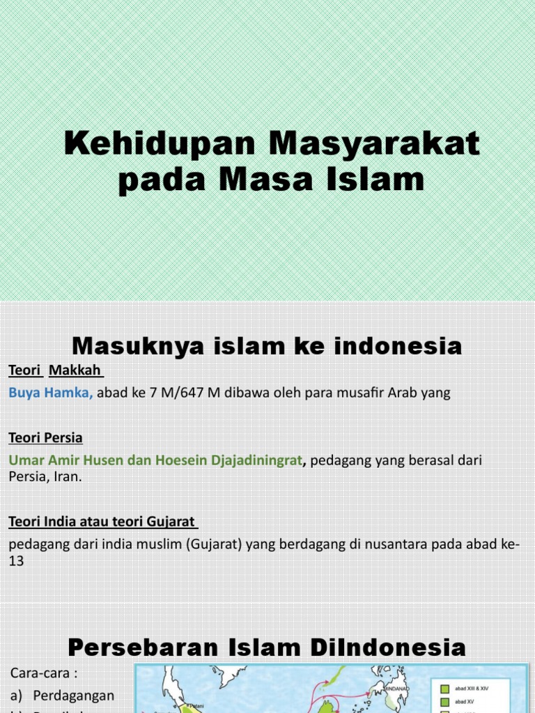 Kehidupan Masyarakat Pada Masa Islam | PDF | Ilmu Sosial | Perjalanan