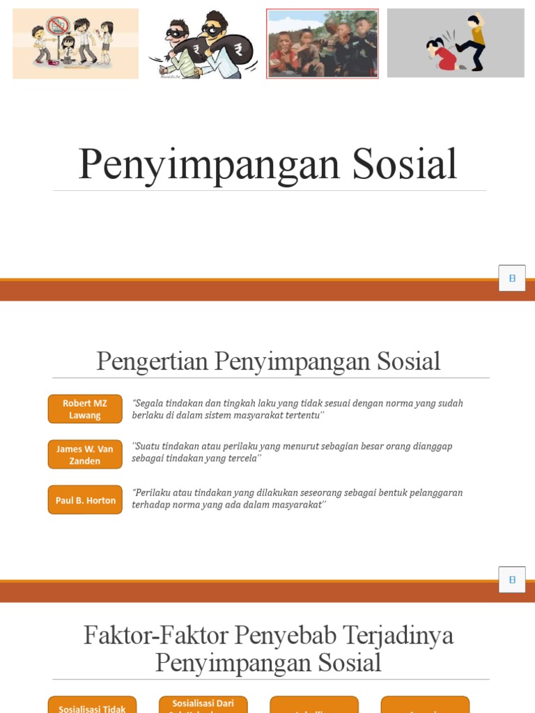 Pengertian Dan Faktor Penyebab Terjadinya Penyimpangan Sosial | PDF