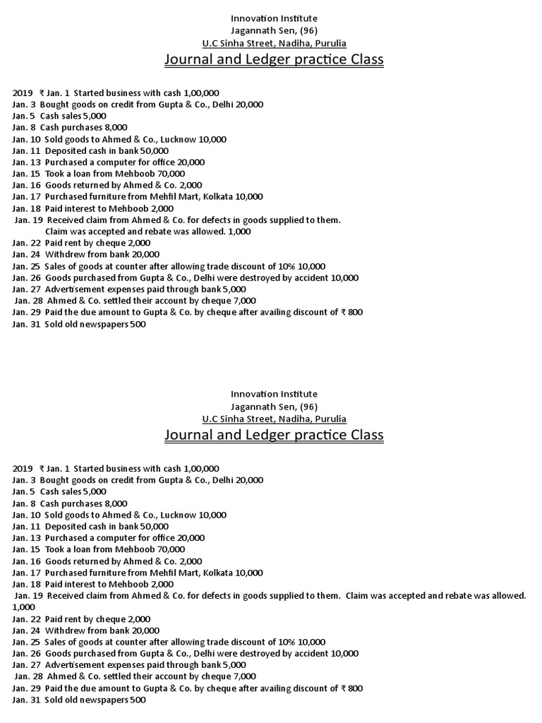 Journal Entries | PDF | Banks | Cheque