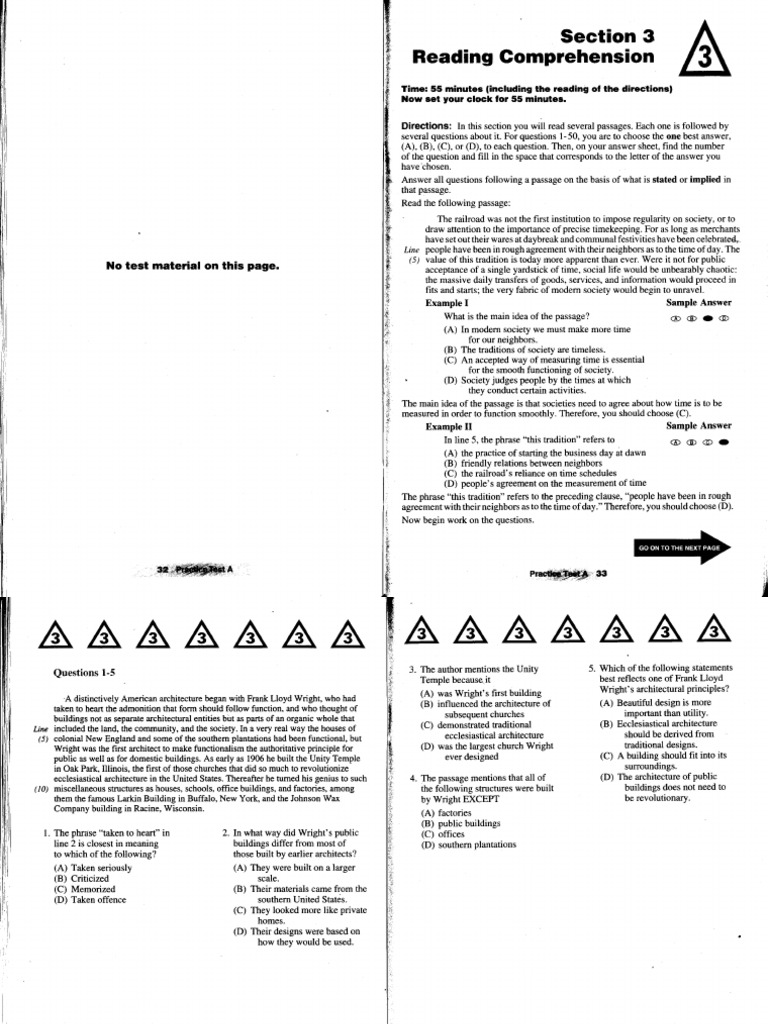 Diagnostic Test (Reading Comprehension) | PDF