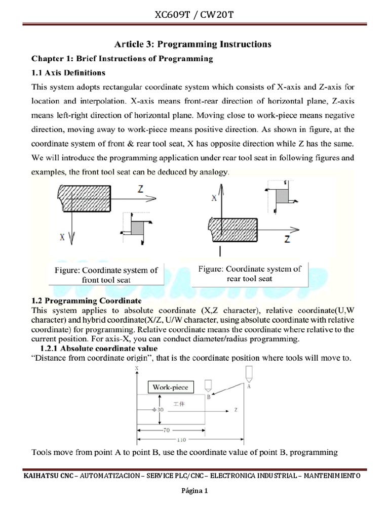 Programming Instructions | PDF