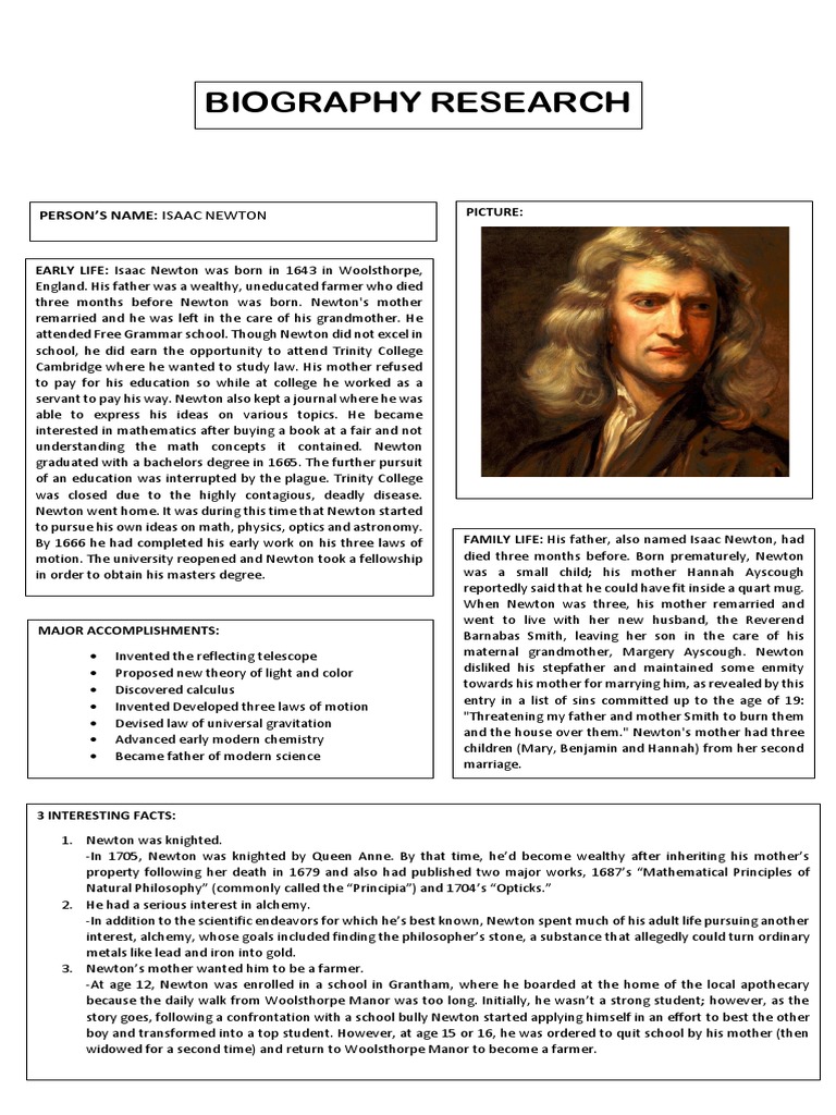 Research PT | PDF | Isaac Newton | Taylor Swift