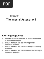 Module 4 The Internal Assessment | PDF | Strategic Management | Marketing