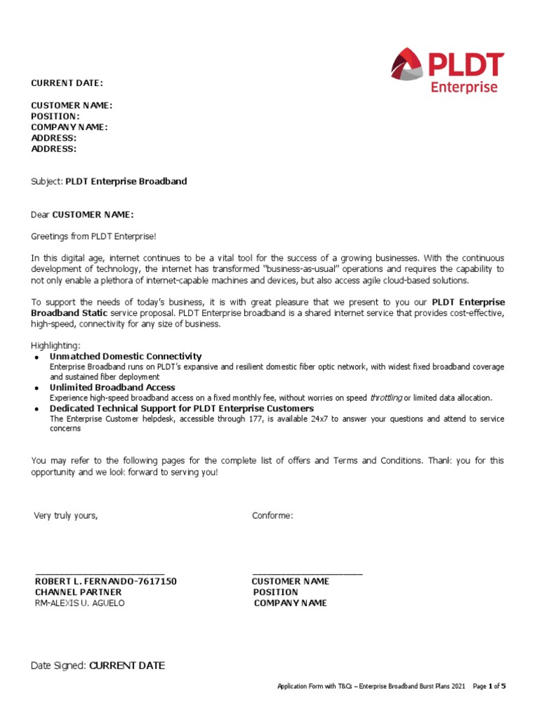 PLDT Conforme | PDF | Finance & Money Management