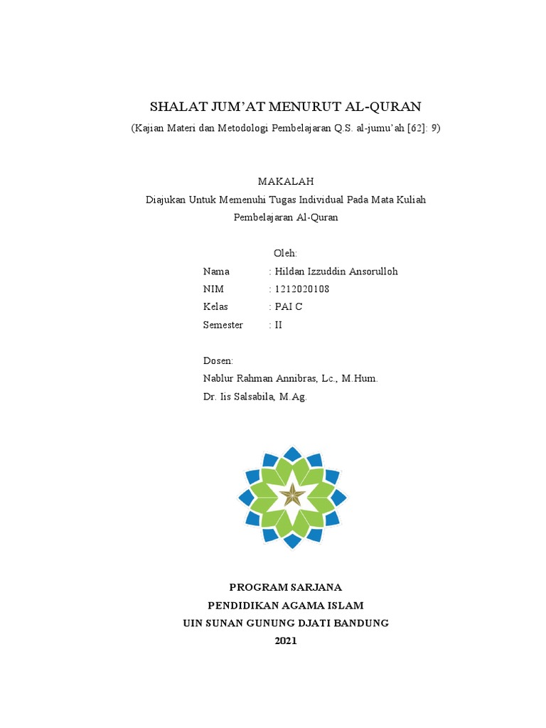 Kajian Materi Surat al-jumu'ah ayat 9 | PDF Kajian Materi Surat al-jumu'ah ayat 9 | PDF