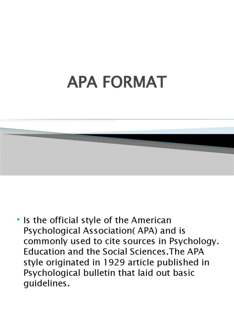 Apa Format | PDF | Apa Style | Letter Case