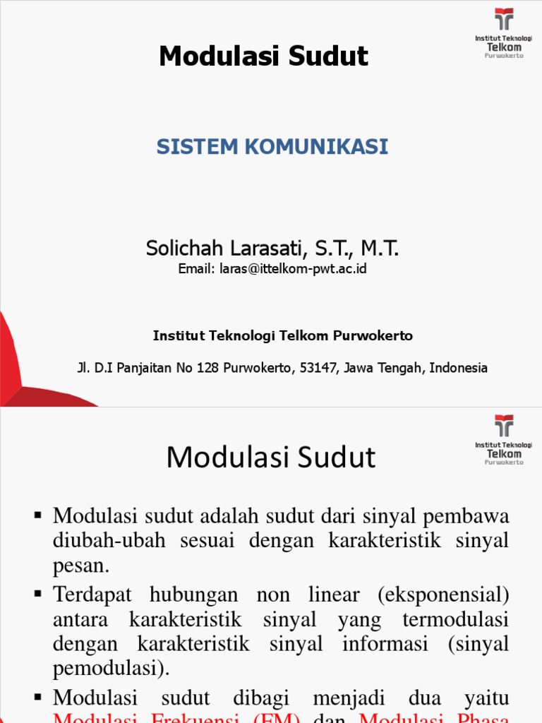 Modulasi Sudut: FM & PM | PDF