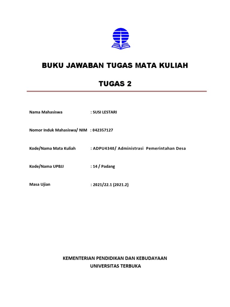 TUGAS 2 Administrasi Pemerintahan Desa | PDF