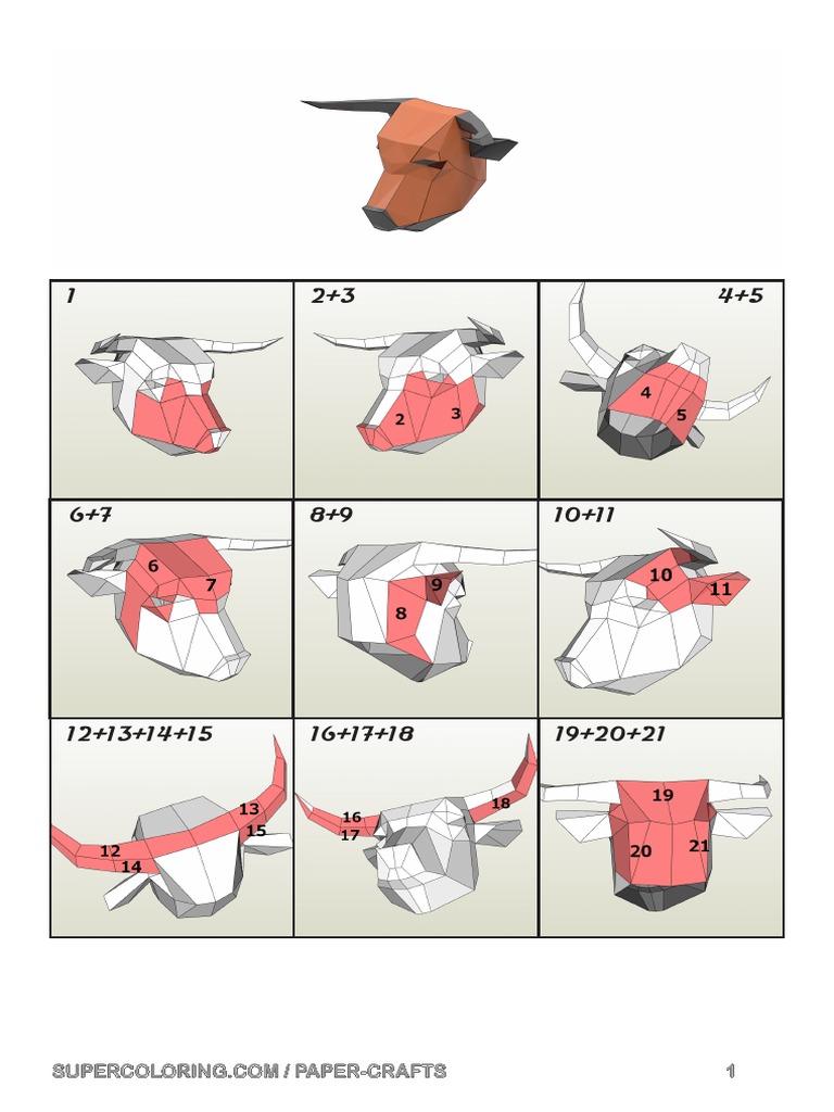 Bull Mask Paper Crafts | PDF