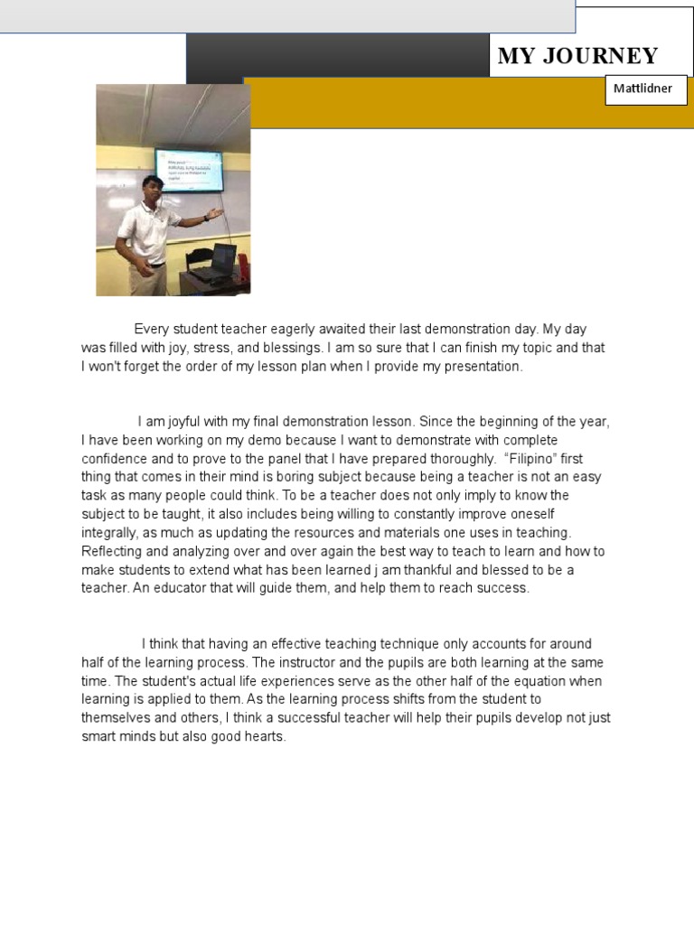 Grand Teaching Demo Reflection | PDF