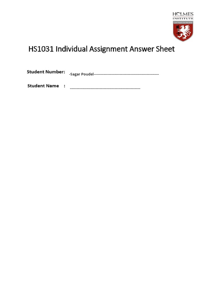 HS1031-Individual-Assignment-Answer-Sheet-T1-2023 | PDF | Control Flow | Computer Program