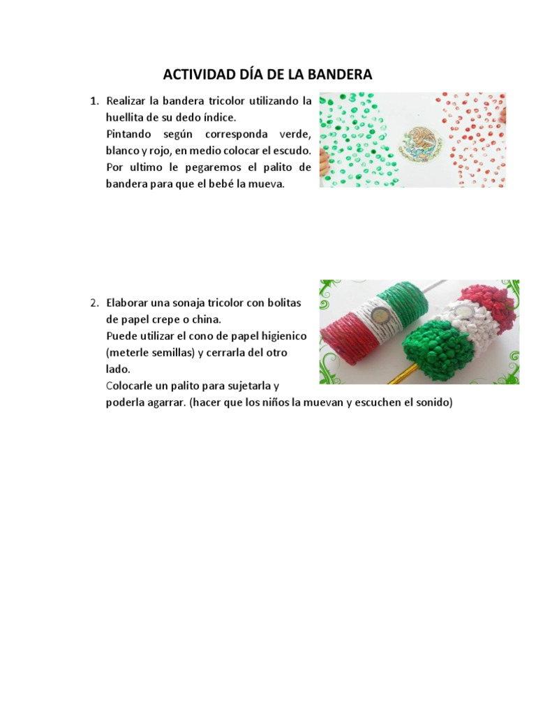 Actividades Creativas para el Día de la Bandera | PDF | Ciencias ...