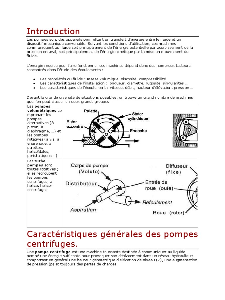 Pompes | PDF | Pompe | Grandeur physique