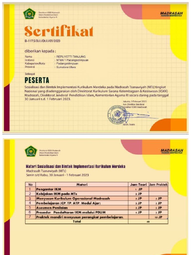 Sertifikat IKM Refly | PDF