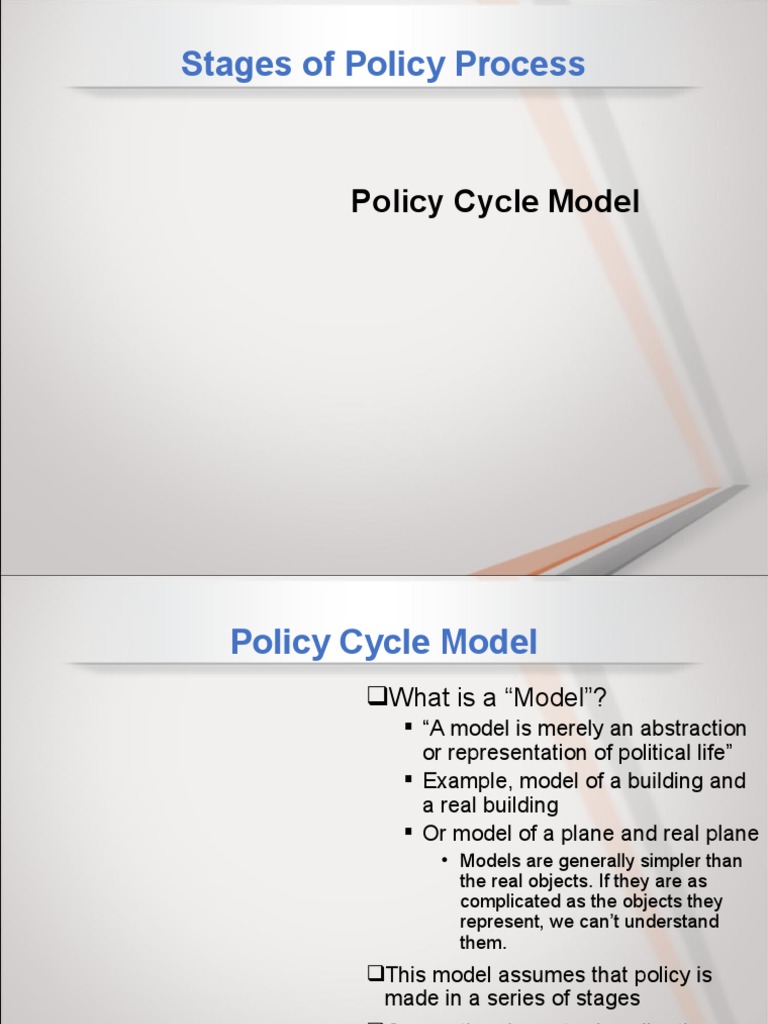 4.. Stages of policy process | PDF | Policy | Heuristic