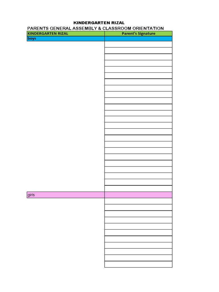 Kinder Session | PDF